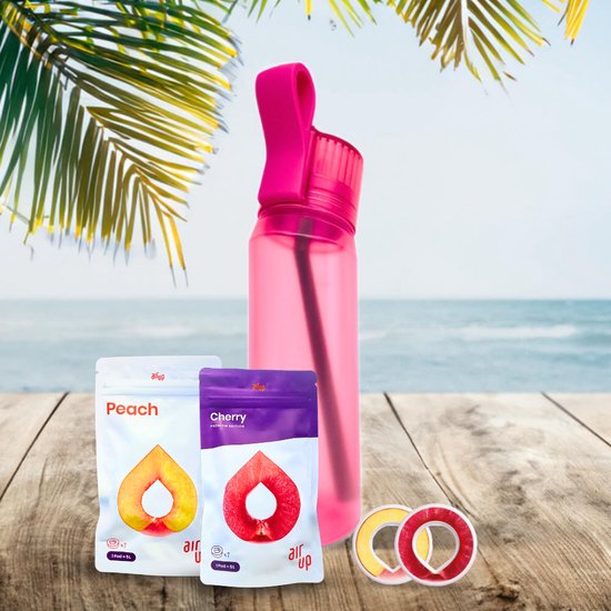 Air Up Drinkfles roze starterskit - 650 ml Bottle - Inclusief 2 pods ...