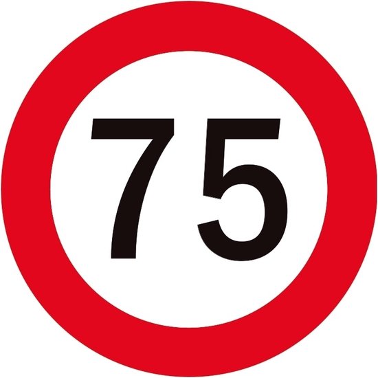 75 jaar versiering onderzetters/bierviltjes - 50 stuks - 75 jaar ...