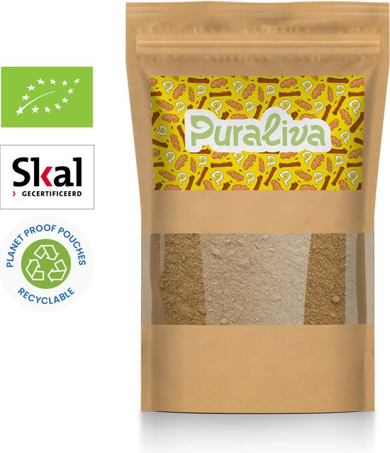 Puraliva - Gemberpoeder Biologisch - 1KG Gember Poeder - Premium | bol