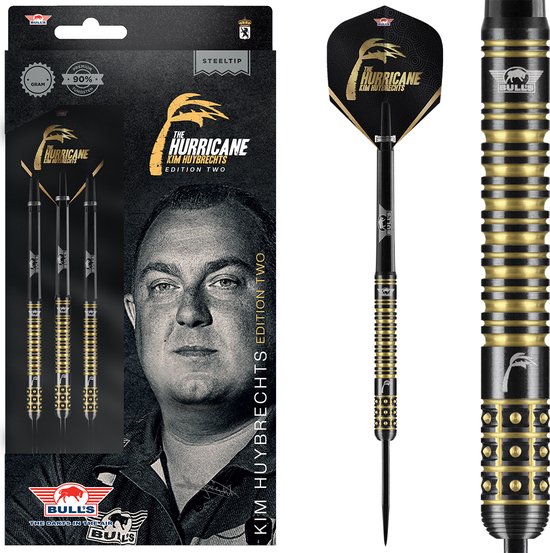 Bull's Kim Huybrechts Black E2 90% - Dartpijlen - 23 Gram | bol.com