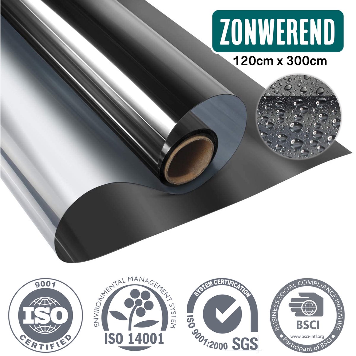 Homewell Zonwerende HR++ Raamfolie 120x300cm - Statisch Isolerende ...