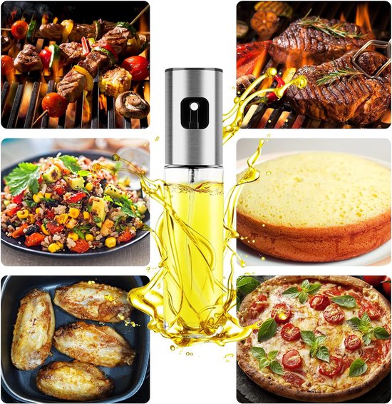 Waledano® RVS Olijfolie Sprayer - Verstuiver - Multifunctionele ...