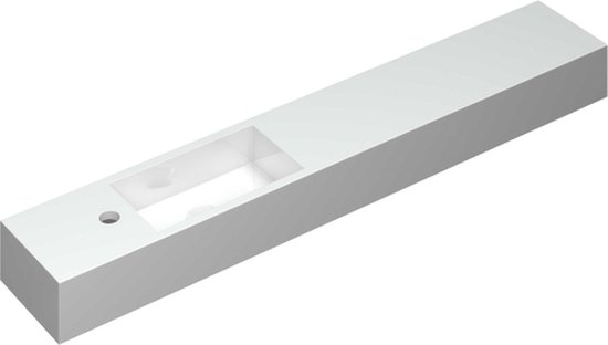 INK Nice Time Fonteinplateau - 120x20x10cm - wasbak links - 1 kraangat ...