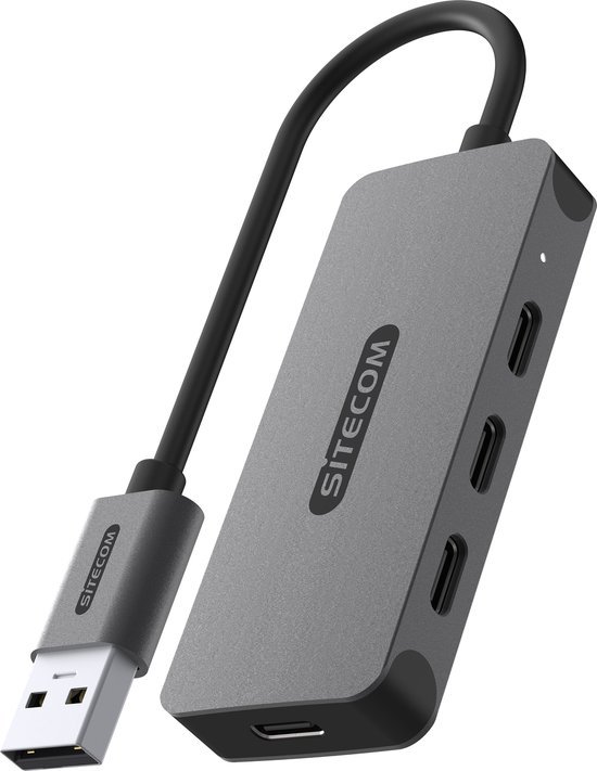 Sitecom - USB-A to 4x USB-C Hub- Zet één USB-A poort van je notebook om ...