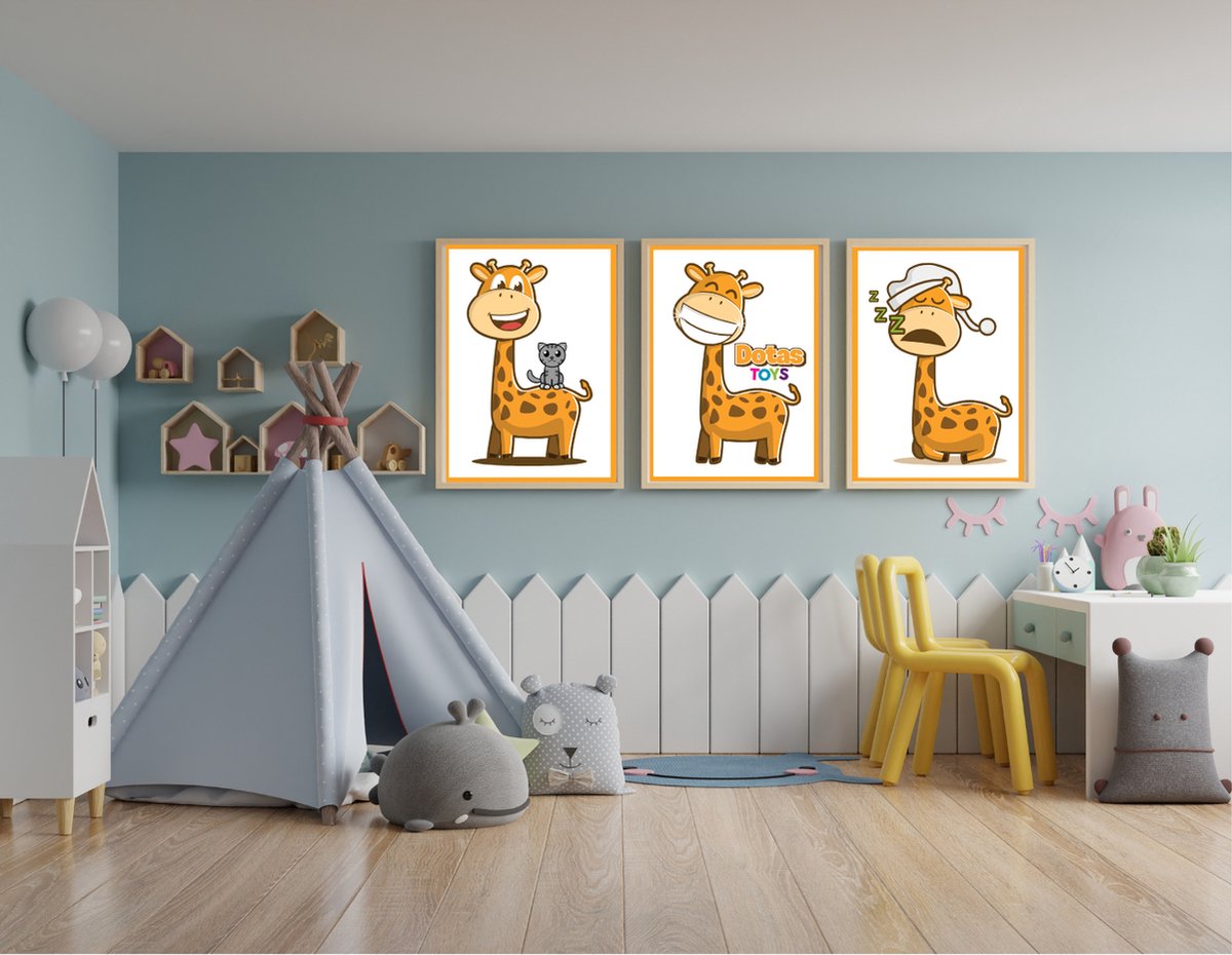 DotasToys kinderkamer Poster Set Babykamer Decoratie Kinderposter A3 ...