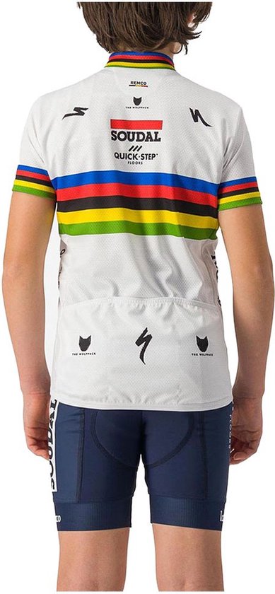 Castelli World Champion Soudal Quick-step 2023 Jersey Met Korte Mouwen ...