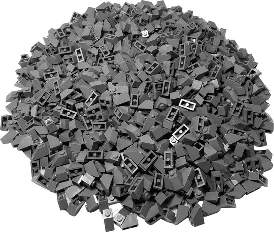 2x1 dakpannen Dak 45 graden Donkergrijs - 3040 NIEUW! Hoeveelheid 1000x ...