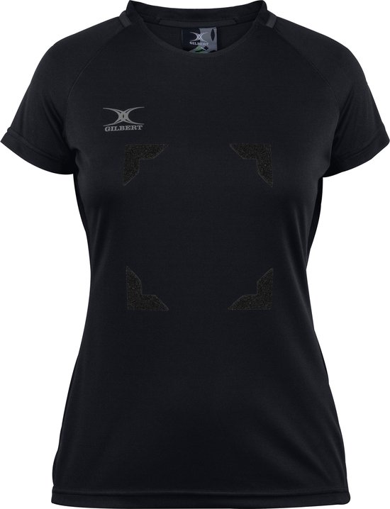 Gilbert Netball Eclipse Hook and Loop Top - W 6 - Zwart | bol
