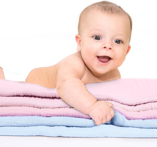 Musseline Deken voor baby's, 102 x 102 cm, 100% biologisch katoen ...