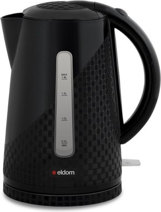 Eldom C240 - waterkoker - 1,8l - draadloos - 2000W - deksel met slot - zwart | bol