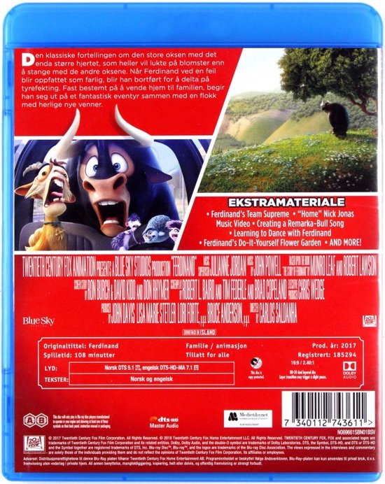 Ferdinand [Blu-Ray] (Blu-ray), John Cena | Dvd's | bol.com