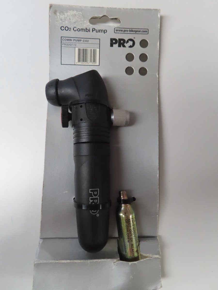 Pro - Bikegear - Combi mini pomp - combi pomp - zwart - | bol