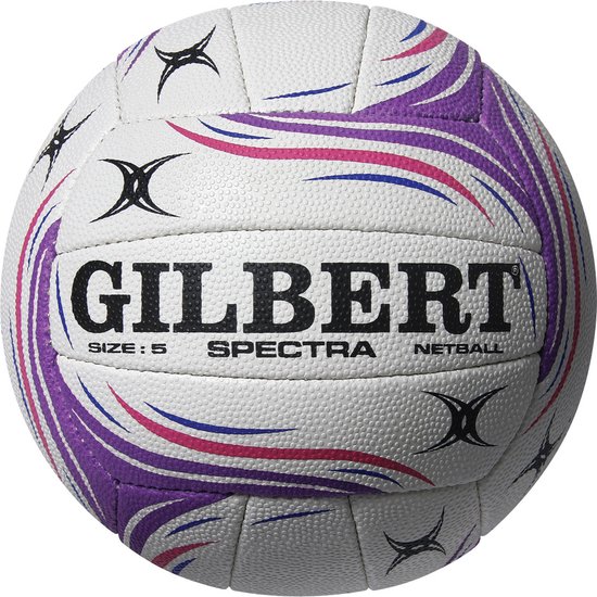 Gilbert Netball Spectra Match Ball - Size 5 - Purple | bol