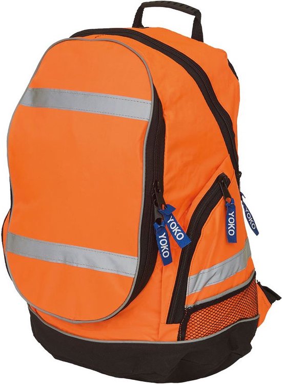 Yoko reflecterende rugzak Oranje | bol