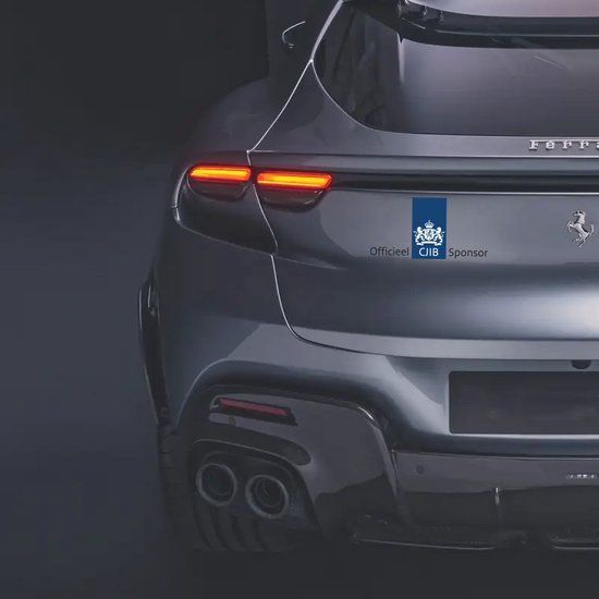 Officieel CJIB Sponsor Sticker Zwart - 10 x 19 cm | bol