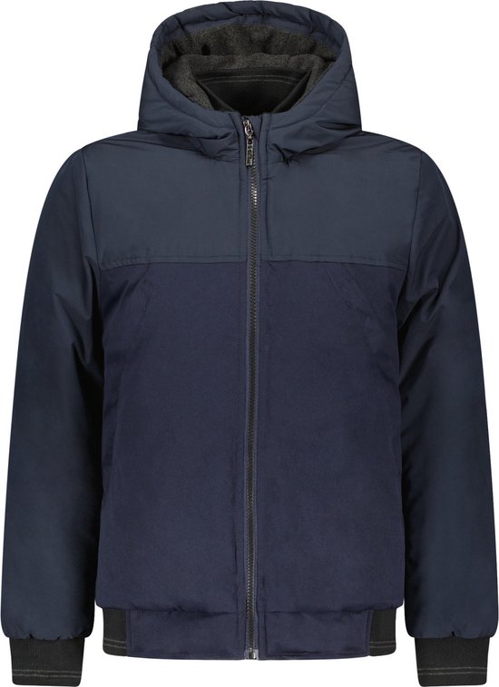 Jongens winterjas capuchon - Bas - Navy blauw blazer | bol.com