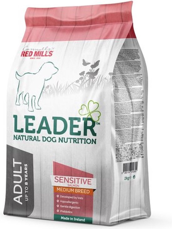Leader Adult Dog Sensitive Medium Breed Salmon 12 kg - Hond | bol