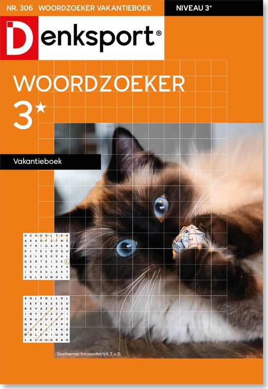Denksport Puzzelboek Woordzoeker 3* vakantieboek, editie 306 | bol