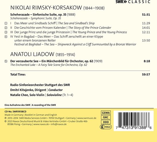 Dimitri Kitajenko, Natalie Chee, Radio-Sinfonieorchester Stuttgart Des ...