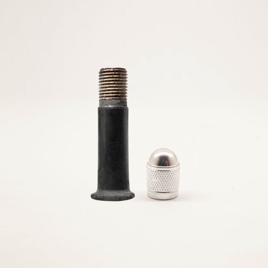 Schrader (auto) ventiel - Zilver aluminium bolvormig met afdichting | bol