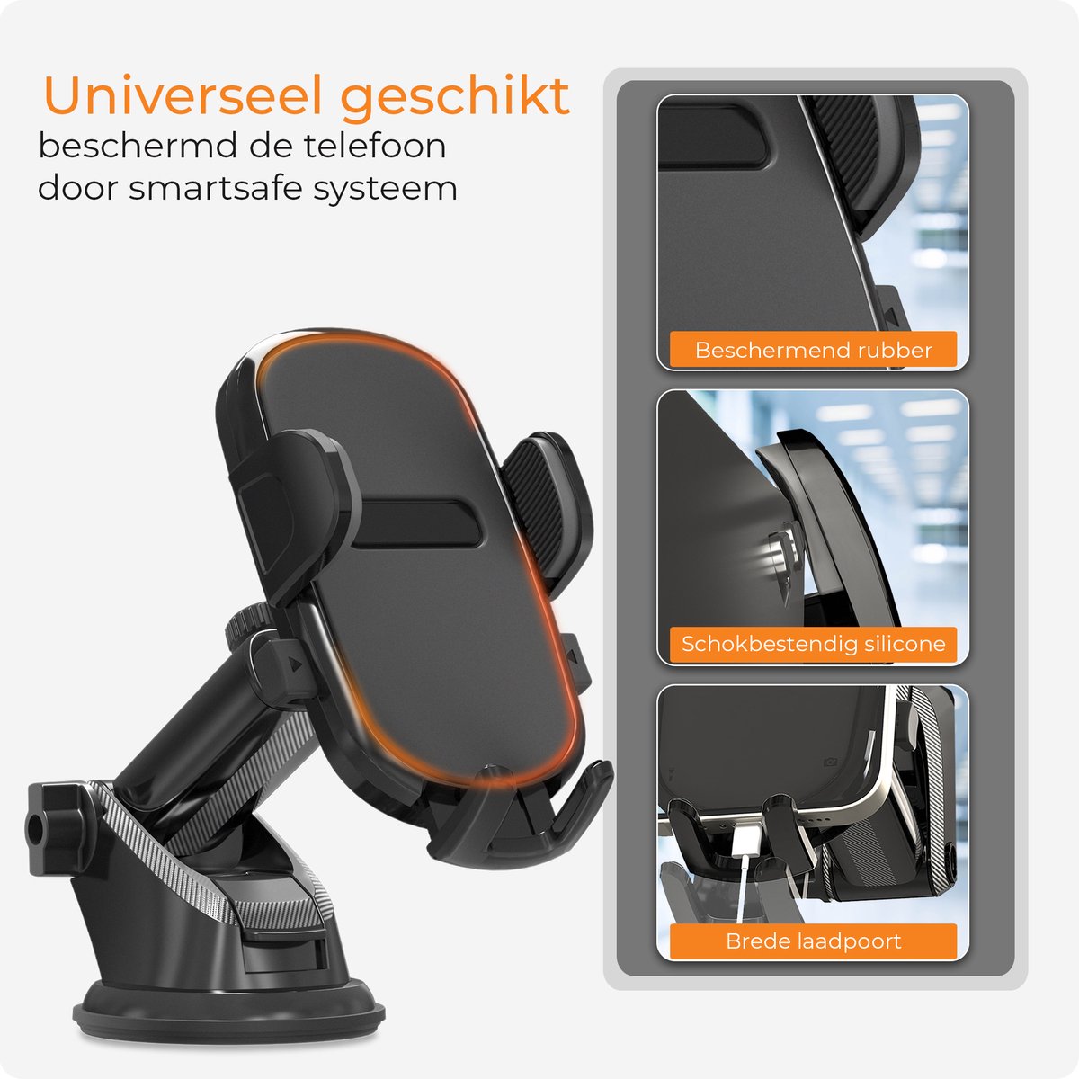 Douxe® Telefoonhouders Auto met extra sterke Zuignap - Voor Raam en ...