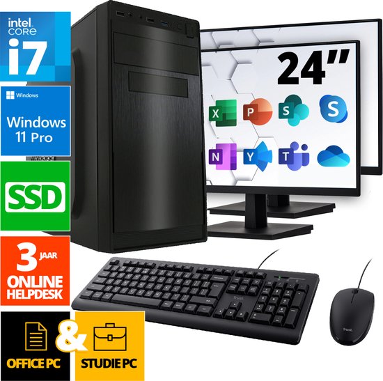 Intel Compleet PC SET | Intel Core i7 | 64 GB DDR4 | 2 TB SSD - NVMe ...