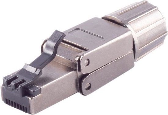 Premium RJ45 toolless connector - CAT6a - AWG22-24 - STP / metaal - per stuk | bol