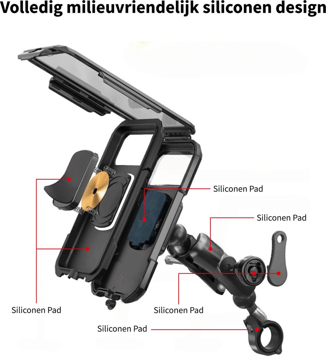 Telefoonhouder Fiets Waterdicht - Telefoonhouder Scooter en Kinderwagen ...