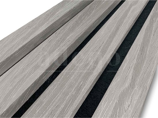 Adeqo Akupanel - Akoestische panelen - Grijs Eiken 270 x 60 - Hout ...