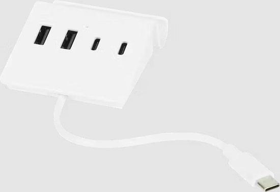 S&C - USB 2.0 hub oplader lader dock usb usb c wit | bol.com