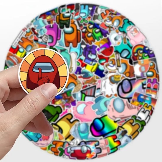 Among Us Stickers - 50 Stuks - Imposter - Stickers - Kinderen - Auto ...