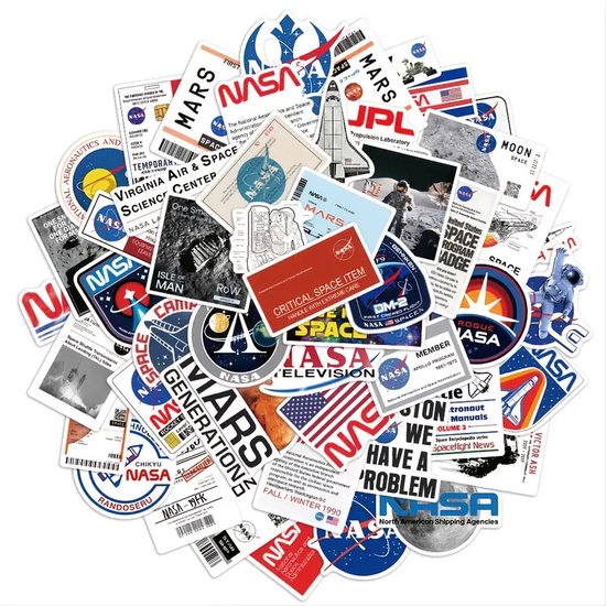 Nasa Astronaut Stickers - 50 Stuks - Stickers - Kinderen - Auto ...