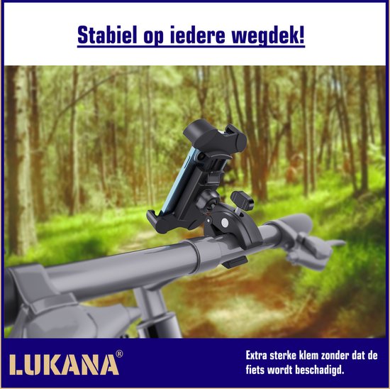 Lukana Telefoonhouder Fiets - Universeel - GSM Mobiel Houder - Anti ...