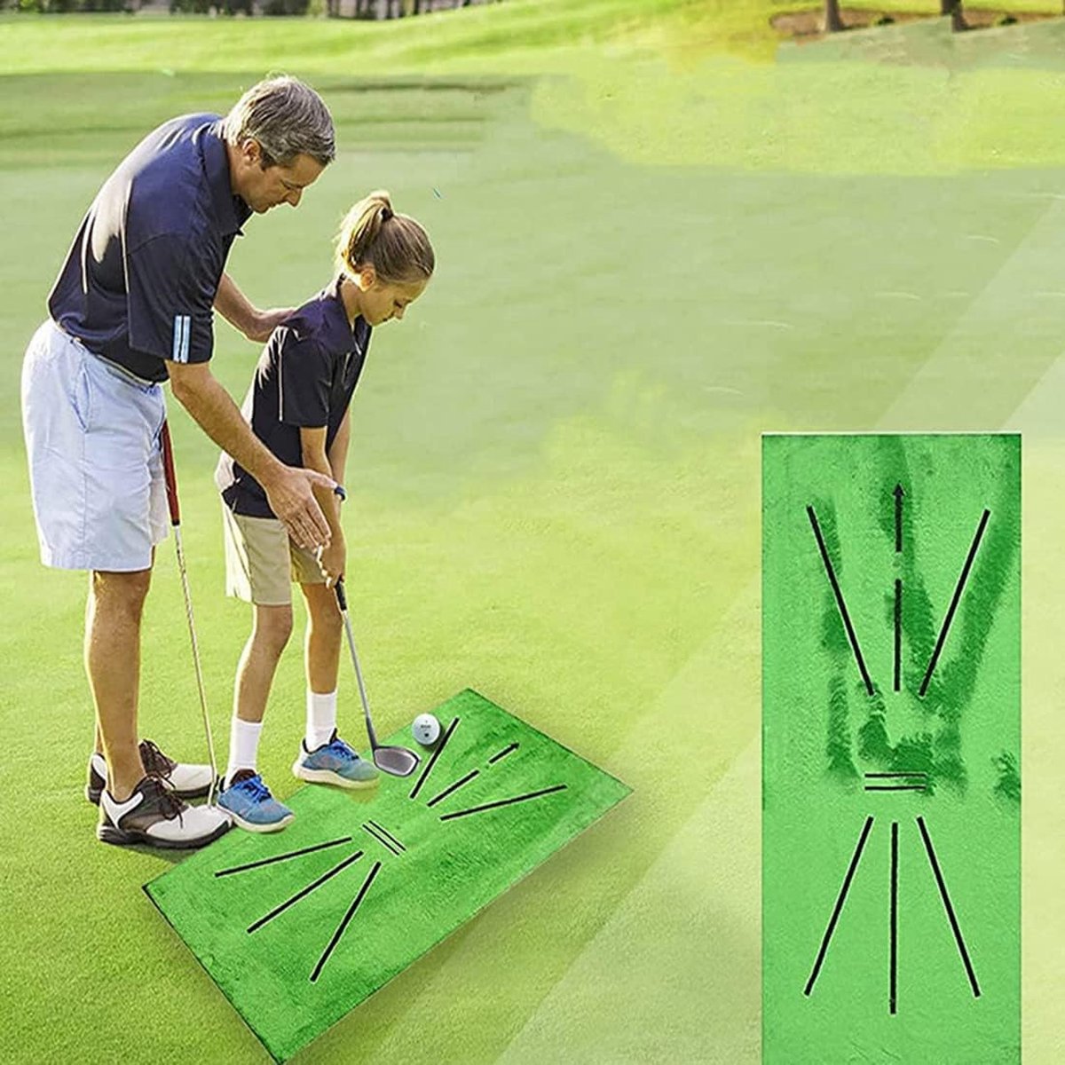 Golf trainingsmat, chipping hitting trainingsmat voor swingdetectie ...