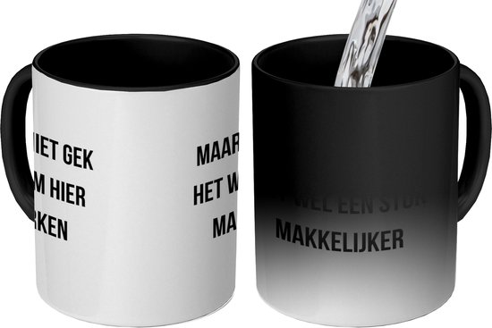 Magic Mok - 275 ML - Koffiemok Collega - Koffietas geschenk - Koffiebeker Papa -... | bol