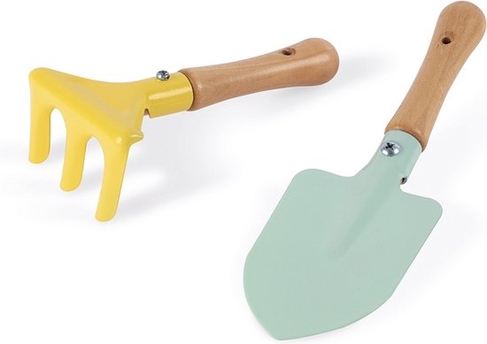 Janod Happy Garden - Tuinierset - Tuingereedschap Schepje En Harkje ...