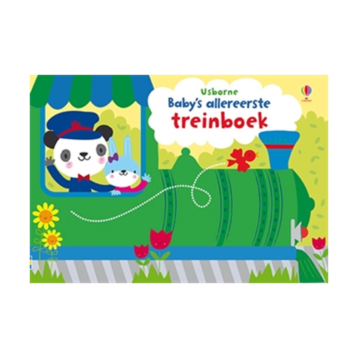 Baby's allereerste kartonboek met wielen 1 - Baby's allereerste treinboek |... | bol.com