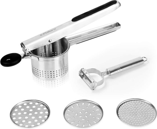 Aardappelpers, roestvrij staal, professionele spätzlepers ...