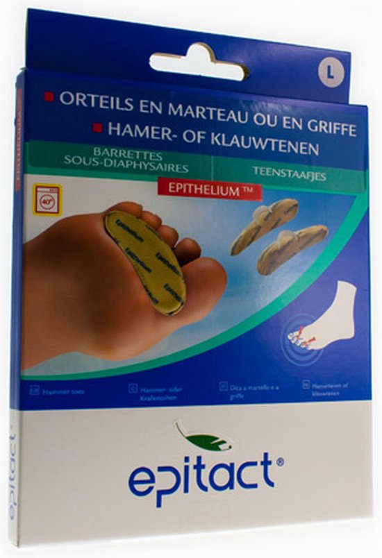 Epitact Bescherming Epithelium Hamer- of Klauwtenen Teenstaafjes | bol
