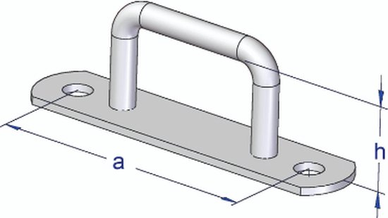 Zeilogen - 17mm - onderplaat smal - Zwart | bol