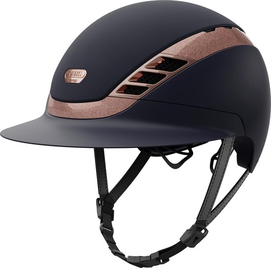 Pikeur x Abus Rijhelm Airluxe Supreme L.V. Blue/Rose Gold - M (55-58 ...