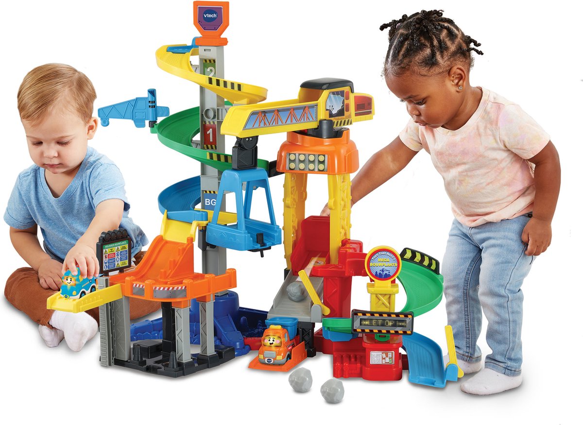 VTech Toet Toet Auto's Mega Bouwplaats Speelset - Met Speelgoed Auto ...