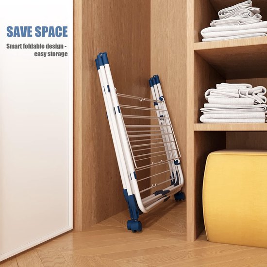 Droogrektoren, opvouwbaar en ruimtebesparend, 3 niveaus, 6 opvouwbare ...