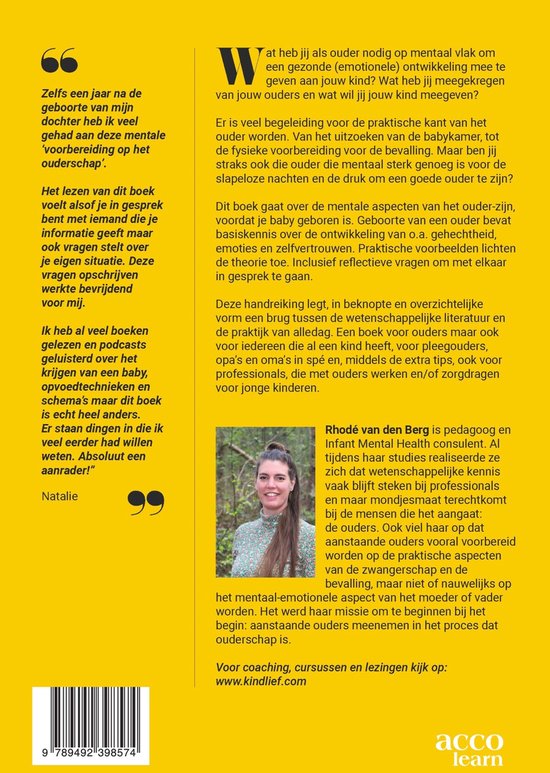 Geboorte van een ouder | 9789492398574 | Rhodé van den Berg | Boeken | bol
