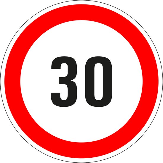 30 sticker - zelfklevende folie 50 mm - 10 stuks per kaart | bol