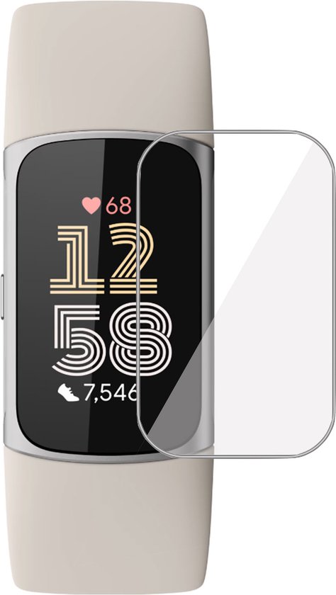 Screenprotector geschikt voor Fitbit Charge 6 - Folie Screen Protector ...