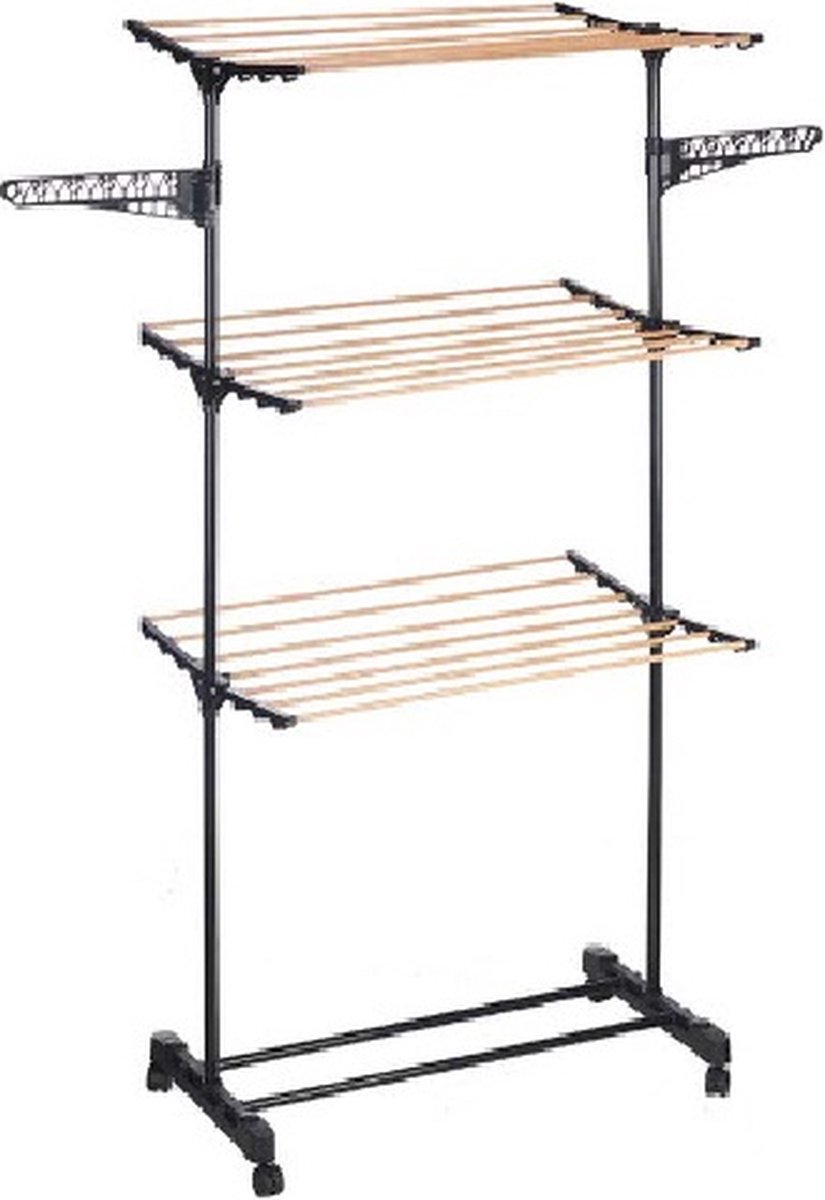 Luxe Inklapbare Droogtoren - Kledingrek - 3 Niveaus - 17 Meter ...