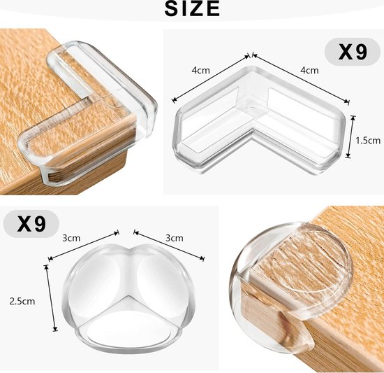 Corner protectors baby - safety baby accessories - corner protectors Table - baby... | bol