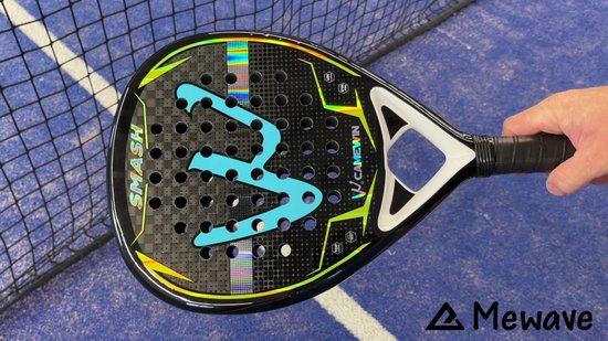 Padel Racket – 12k - Blauw – inclusief Opberghoes - Padelracket | bol