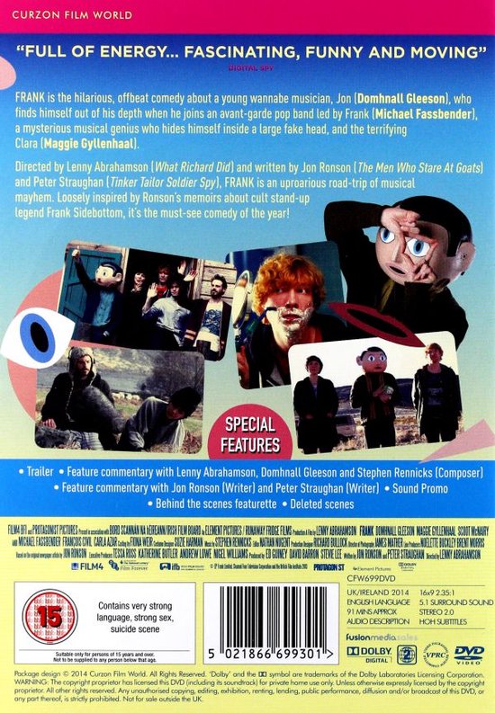 Frank - Dvd (Dvd), Michael Fassbender | Dvd's | bol
